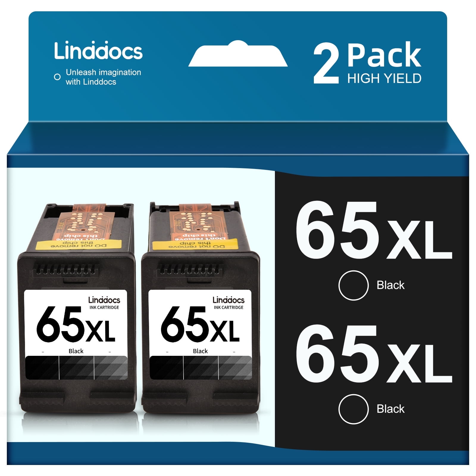 65XL 65 Ink Cartridges for HP 65XL Ink Cartridge Black Combo Pack 65 ...