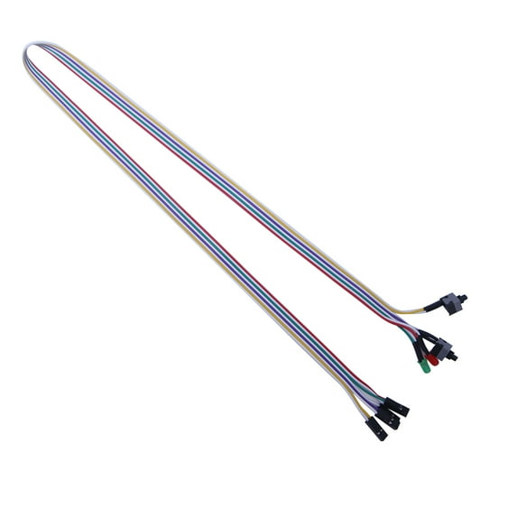 65cm Desktop Computer PC for Case Power On Reset Cable With LED Light ...