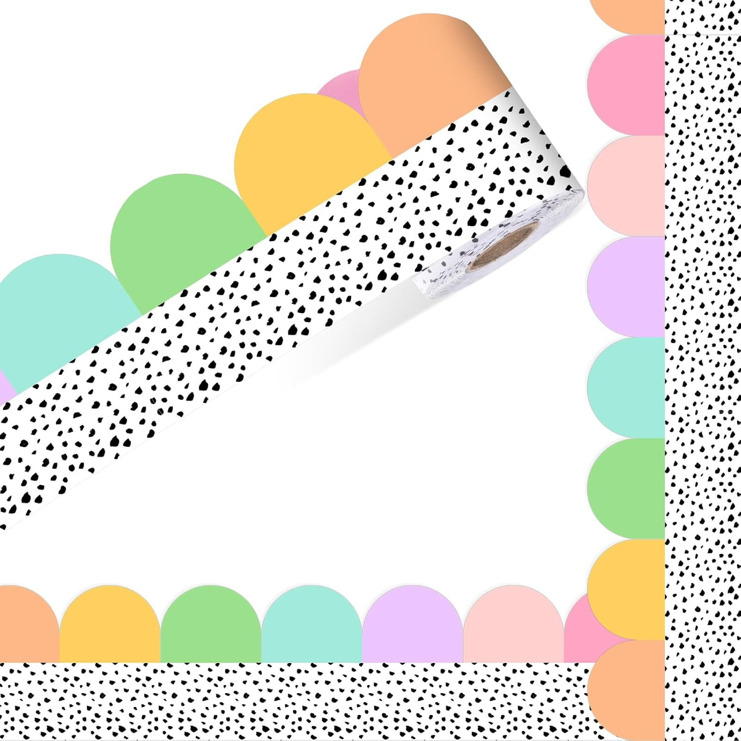 65ft Bulletin Board Borders for Classroom Decorations Black and White ...