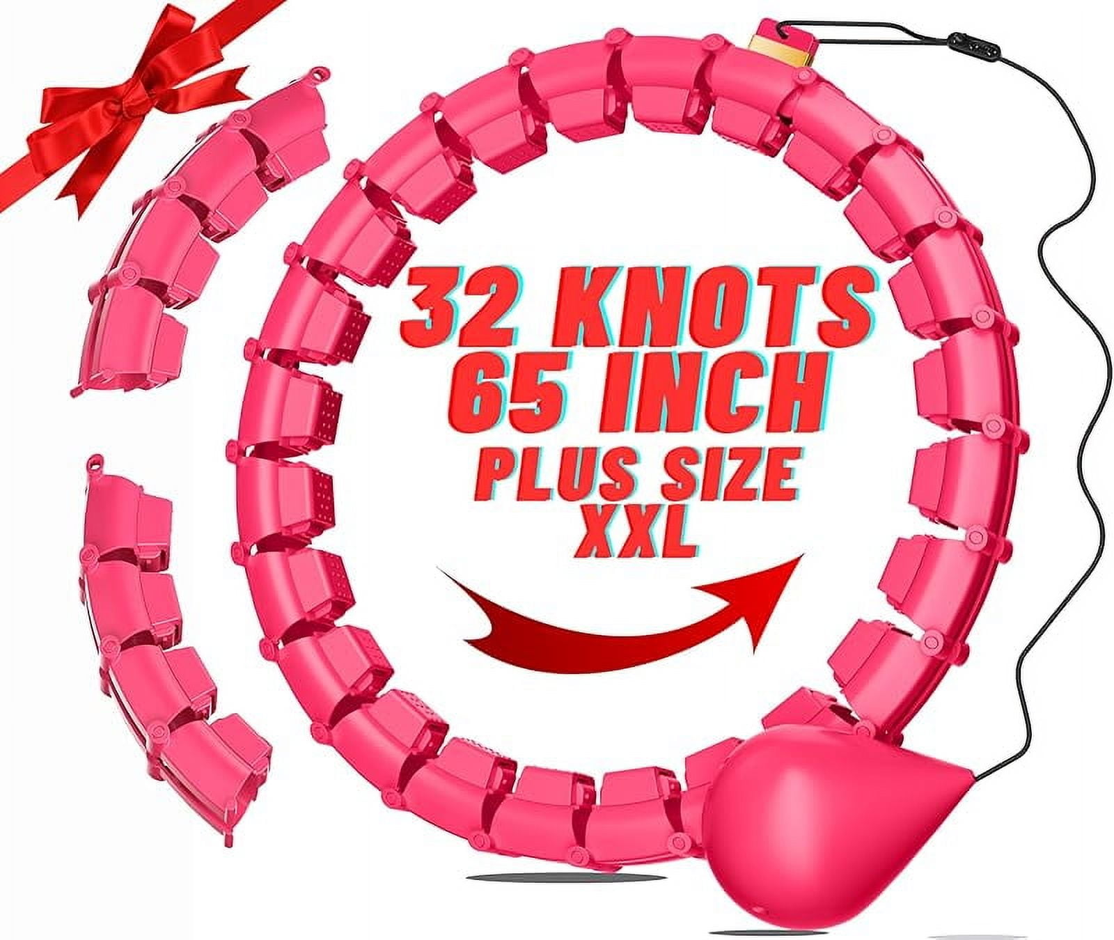 65inch 32 Knots Plus Size Quiet Weighted Hula Infinity Fitness ...