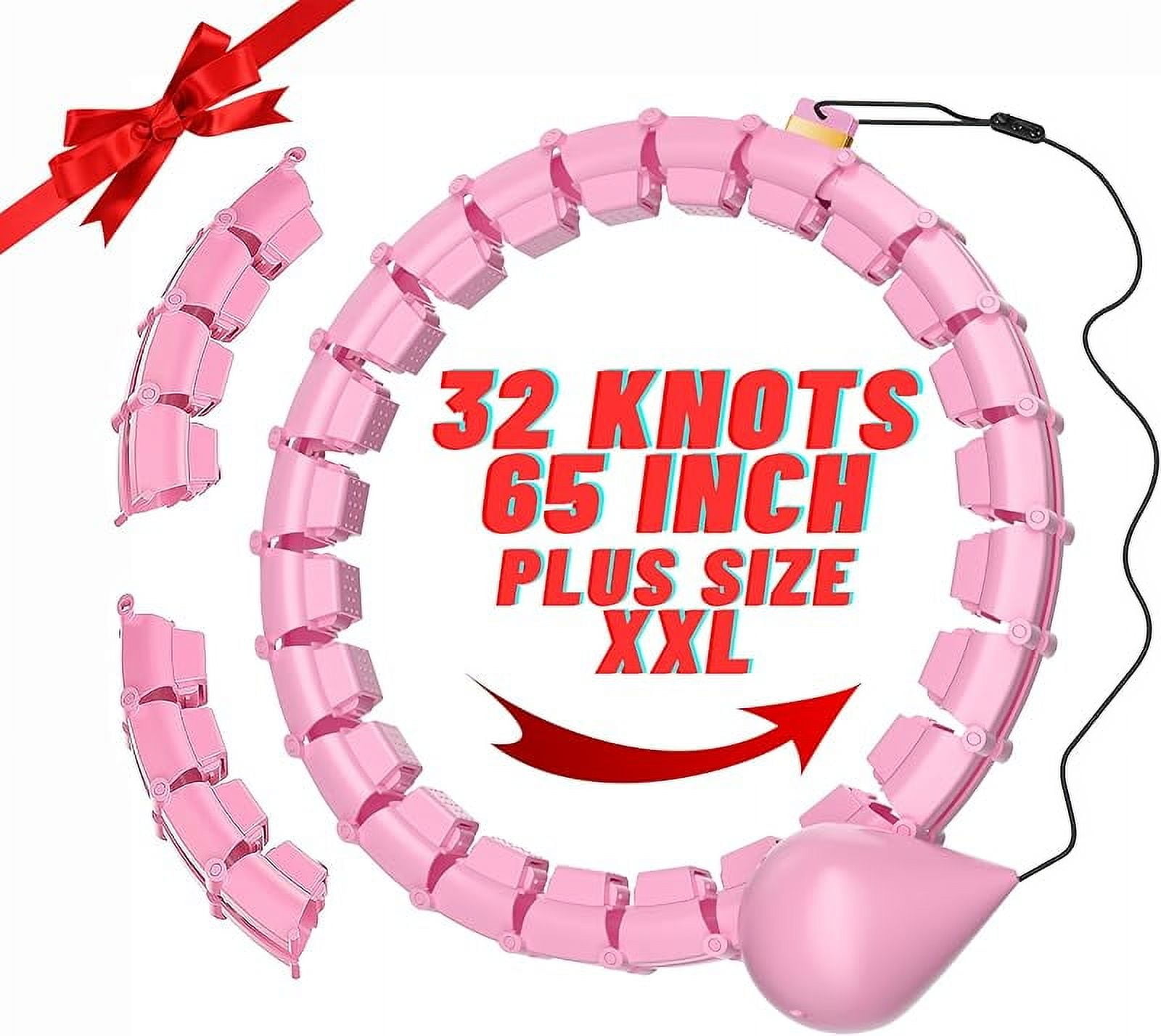 65inch 32 Knots Plus Size Quiet Weighted Hula Infinity Fitness ...