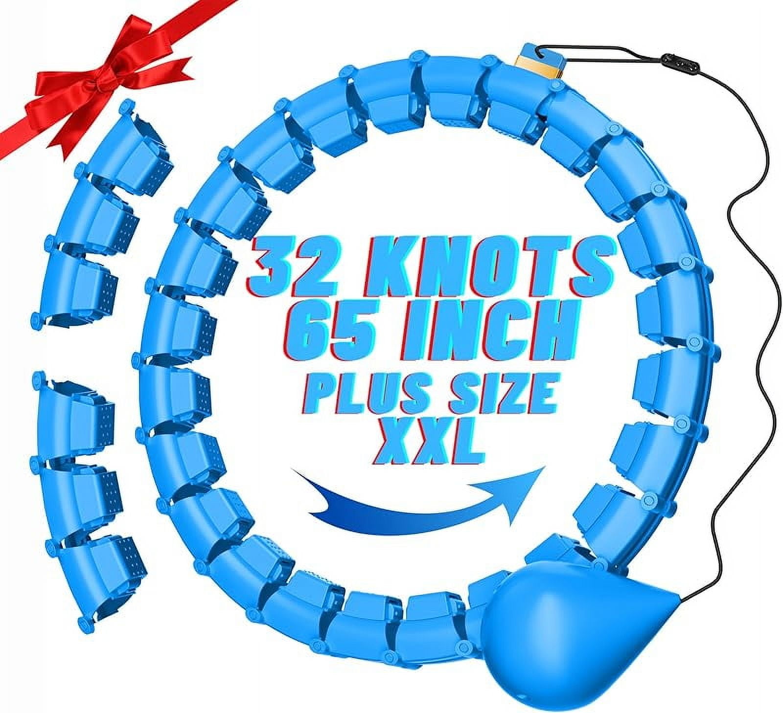65inch 32 Knots Plus Size Quiet Weighted Hula Infinity Fitness ...
