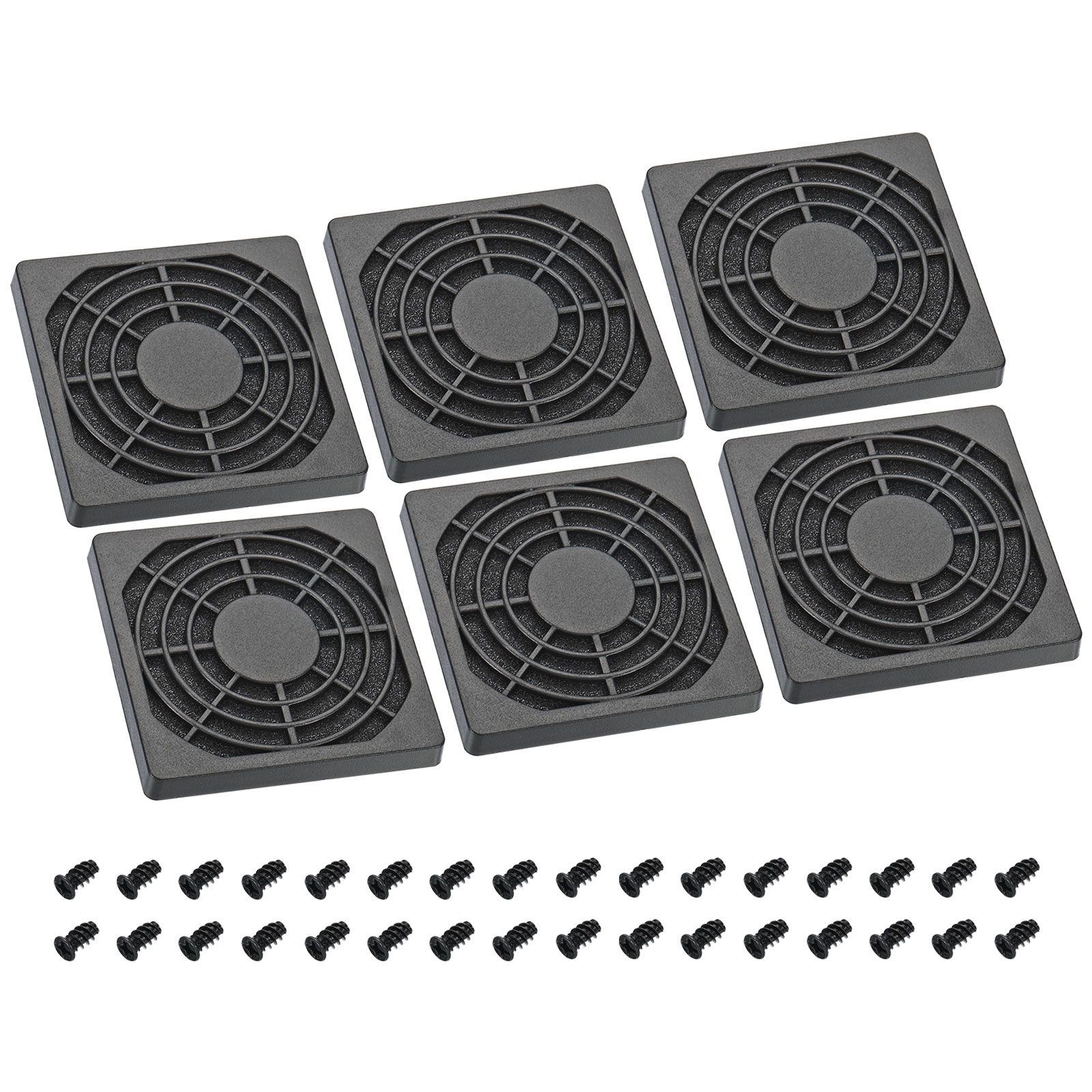 65mm Cooling Fan Filter with Screw, ABS Ventilator Grill Protector ...