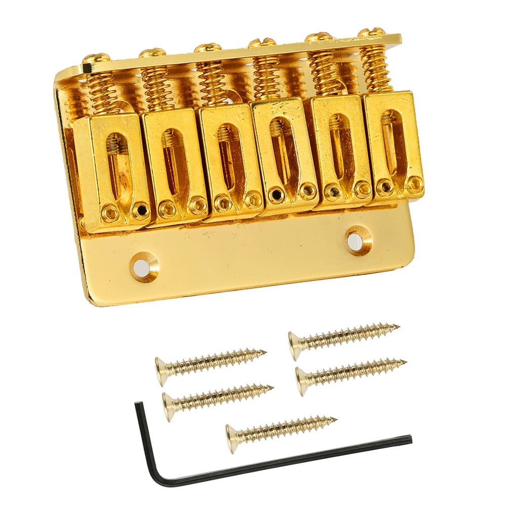 65mm Hardtail Fixed Saddle Bridge for 6 String Electric Guitar Parts ...