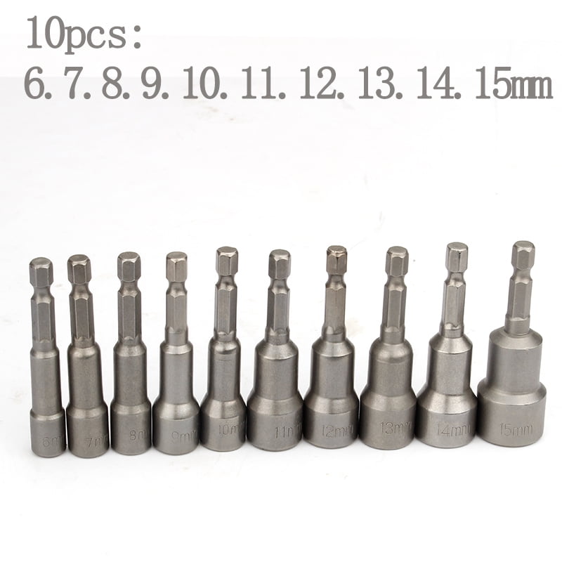 65mm Length Electric Power Magnetic Screwdriver Nut Driver Set Impact 1 ...