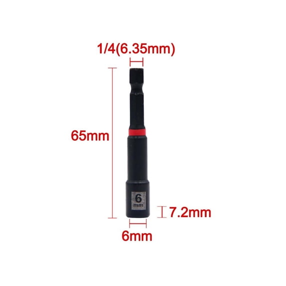 65mm Magnetic Hex Nut Driver Drill Bit Adapter Socket Wrench Extension ...