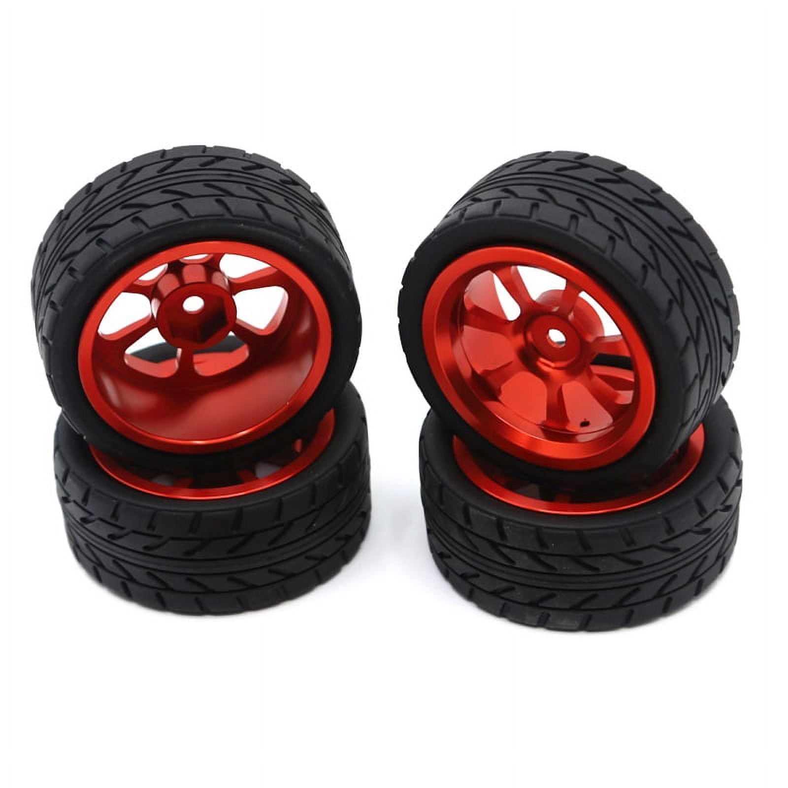 65mm Metal Wheel Rim + High Grip Rubber Tires Tyres for 144001 A959 ...