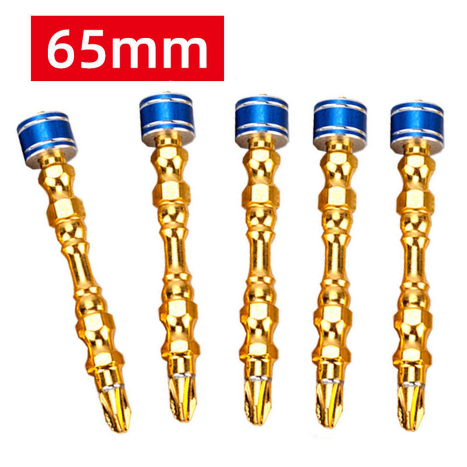 65mm Phillips Electronic Screwdriver Bit Set Magnetic Plasterboard Hand ...