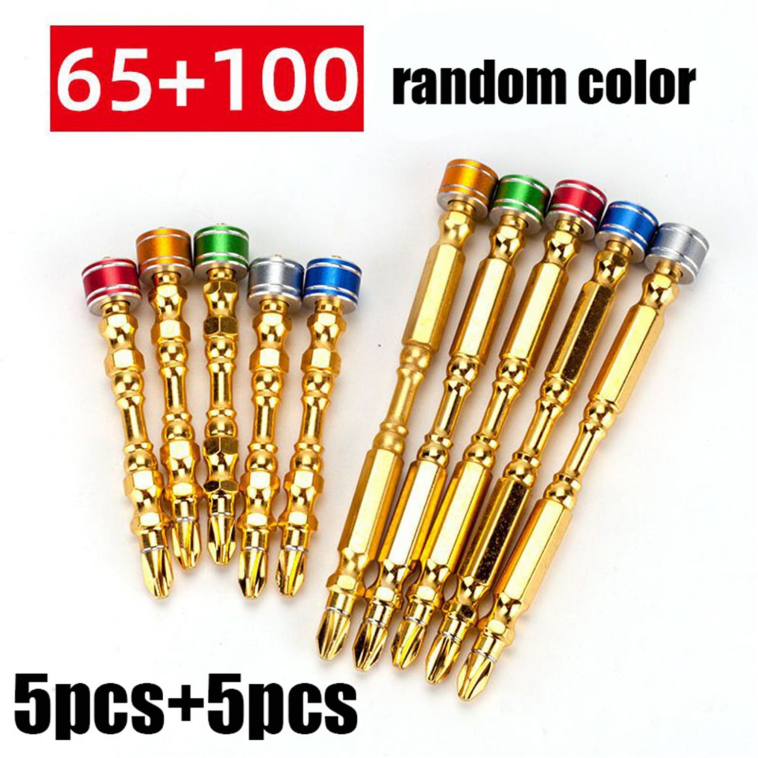 65mm Phillips Electronic Screwdriver Bit Set Magnetic Plasterboard Hand ...