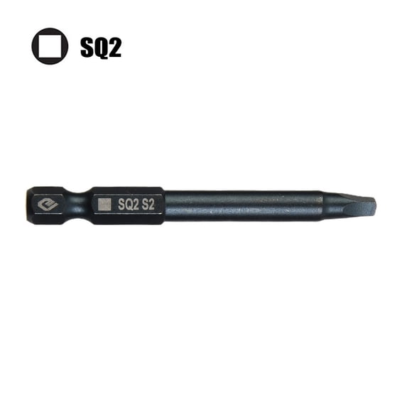65mm SQ0 SQ1 SQ2 Square Head Screwdriver Bits Set Hex Shank Magnetic ...