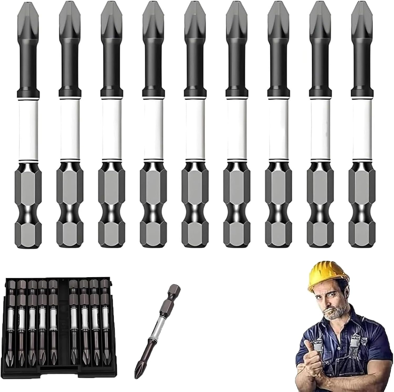 65mm Single Head Hexagon Shank Screwdriver Bits, Single Head Hexagon ...