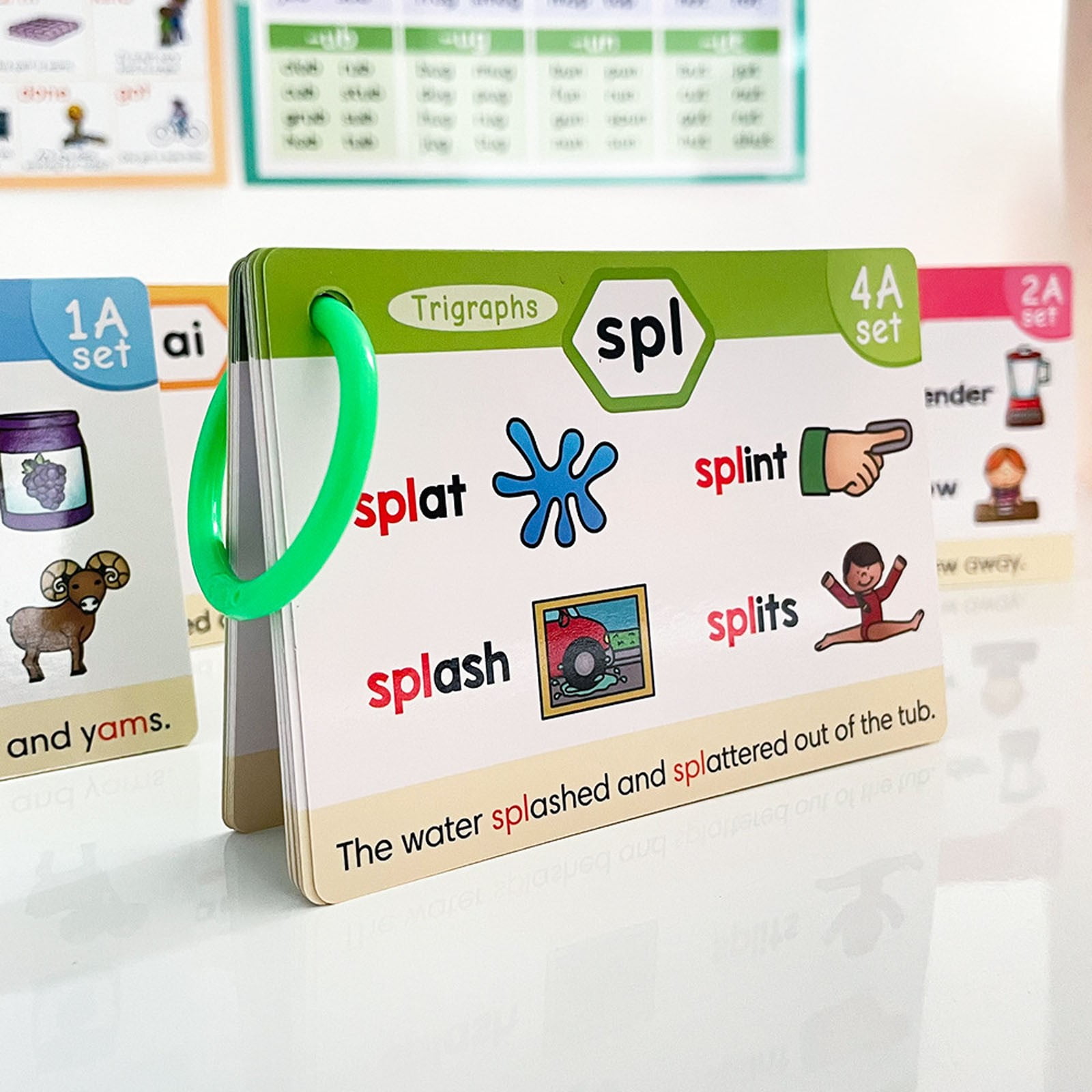 65pcs Phonic Stages Flash Cards Set - Blends Long Vowels Digraphs Sound ...
