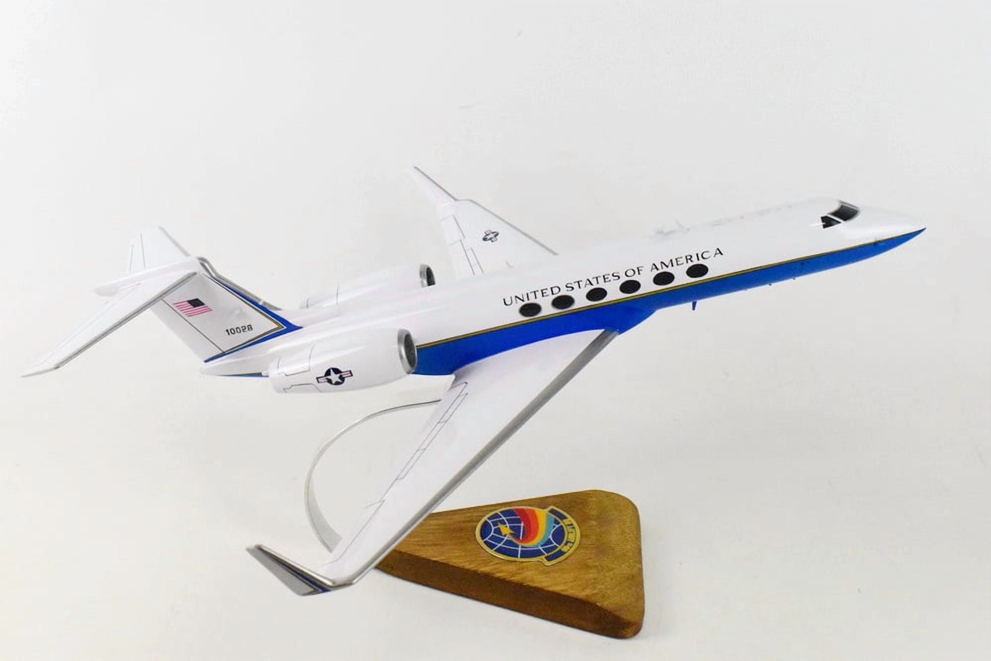 65th Airlift Squadron C-37 Model, Gulfstream, 18", Mahogany Scale Model ...