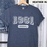 65th Birthday Gift Varsity 1961 Birthday Unisex Shirt Sports Lovers ...