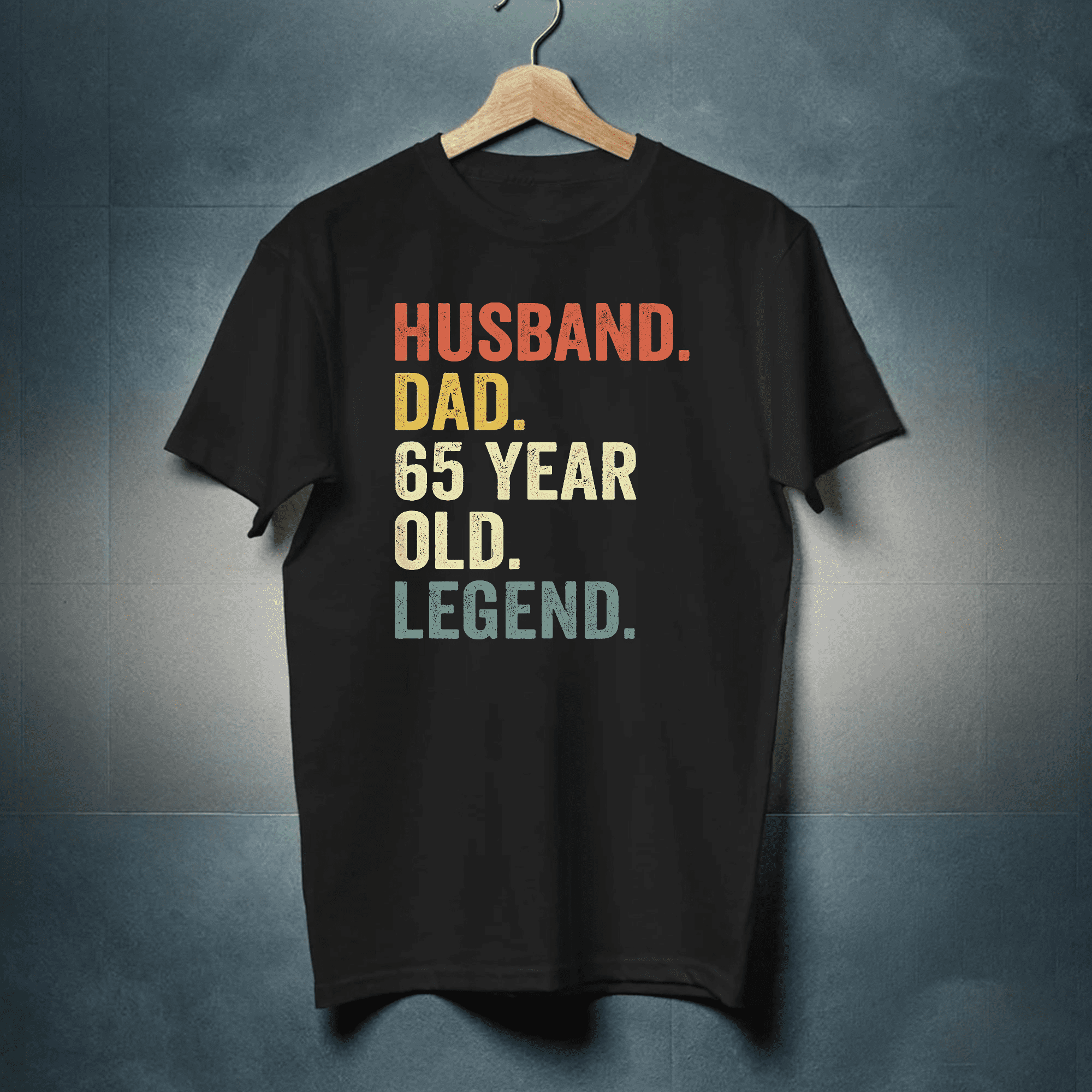 65th Birthday Gift for Men, Husband Dad 65 Year Old Legend Shirt, 65th ...