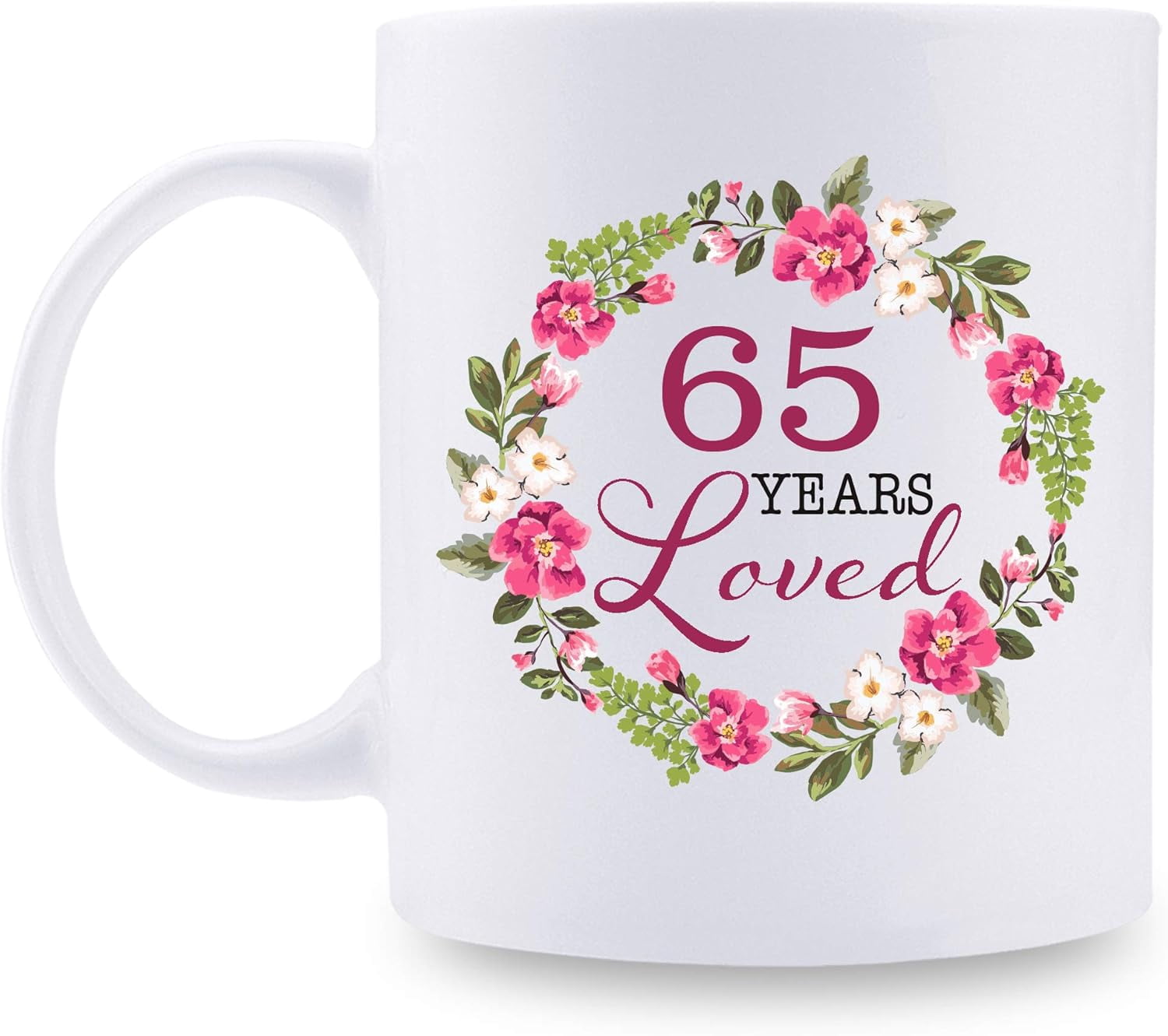 65th Birthday Gifts for Women - 65 Years Loved with A Garland Birthday ...