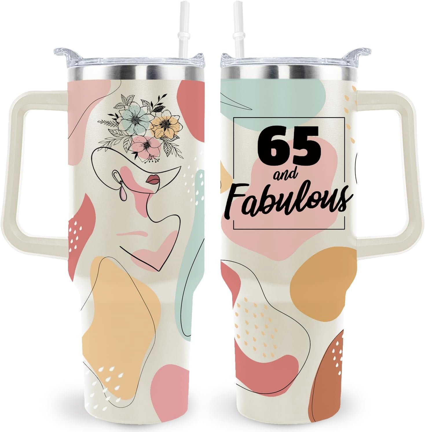 65th Birthday Gifts for Women 65 & Fabulous Boho Bohemian Birthday Gift ...