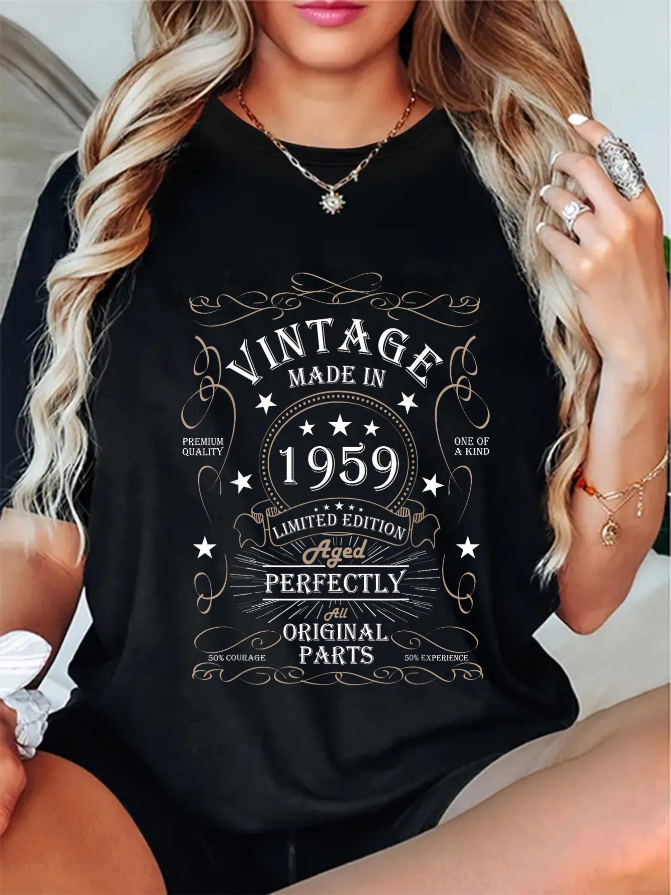 65th Birthday Retro Limited Edition Man Woman Vintage 1959 T-Shirt - Walmart.com