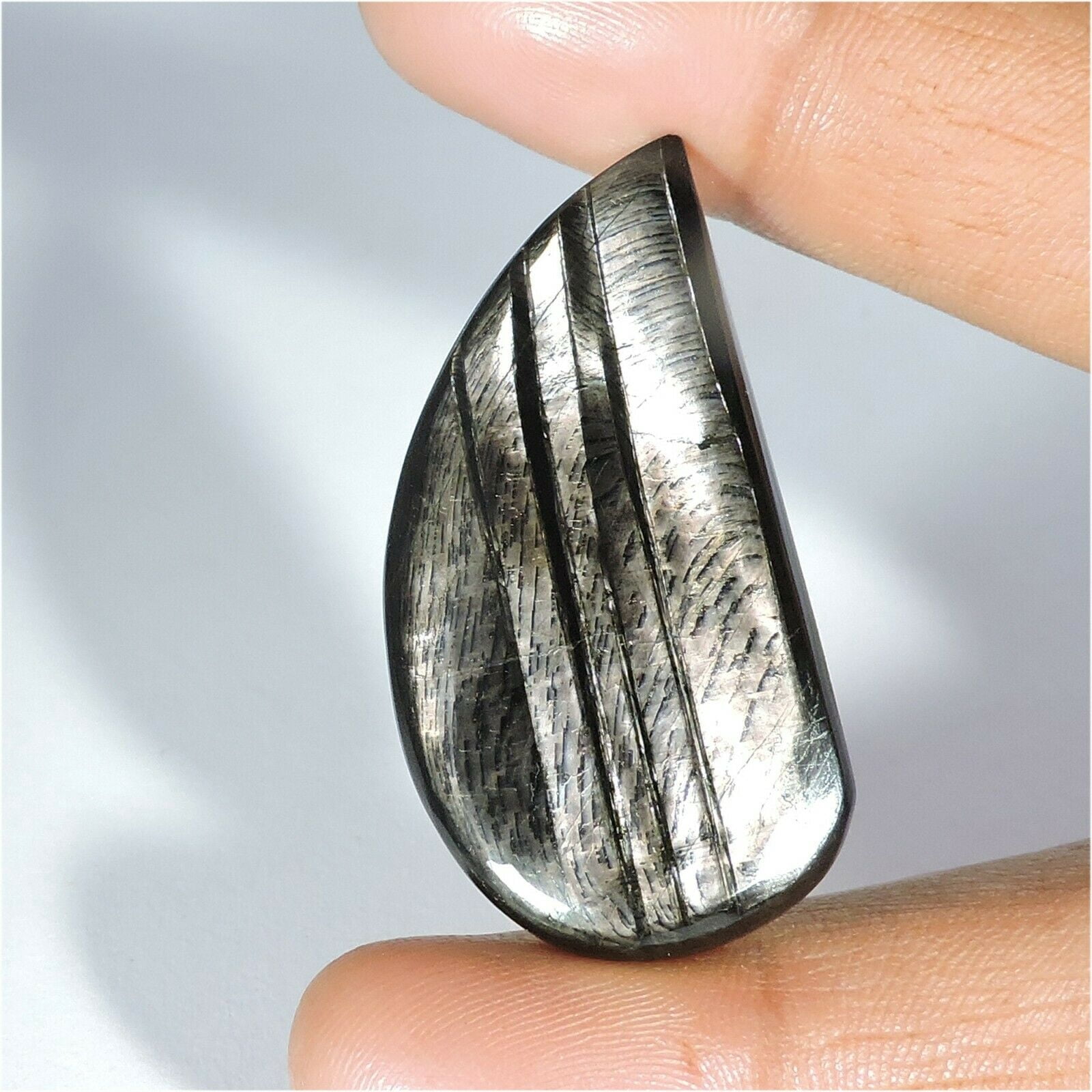 66.00Cts Stunning Natural Hypersthene Fancy Shape Cabochon Untreated ...