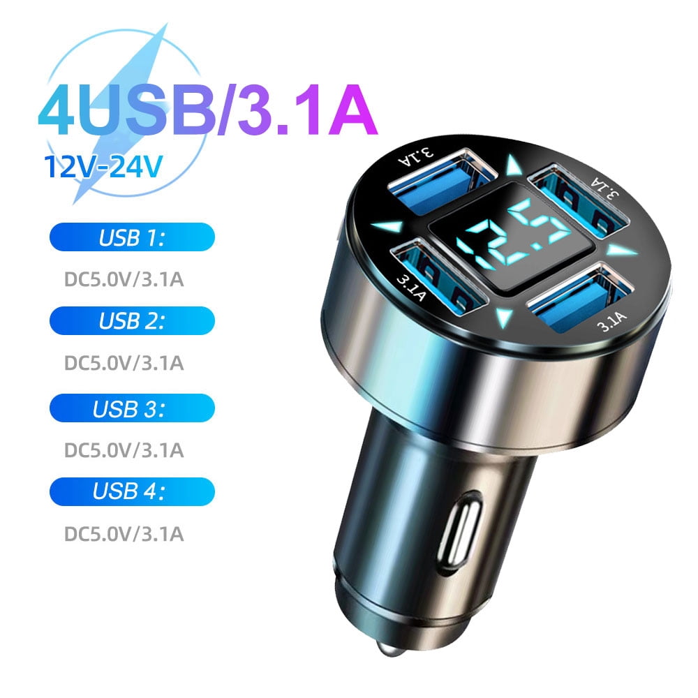 66-250W PD Car Charger QC3.0 Fast Charge One to Six Car Cigarette ...
