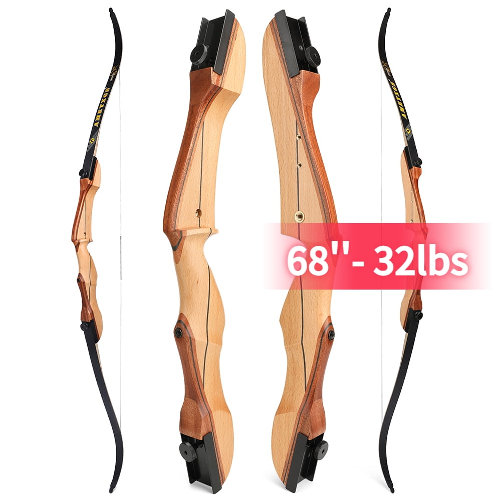66''68" 70'' Recurve Bow Archery 14-40lbs Competition Exercises for ...