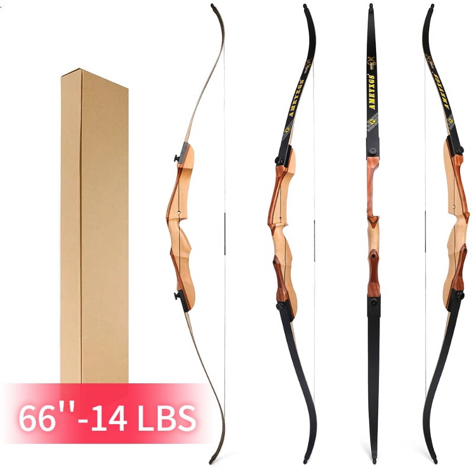 66''68" 70'' Recurve Bow Archery 14-40lbs Competition Exercises for ...