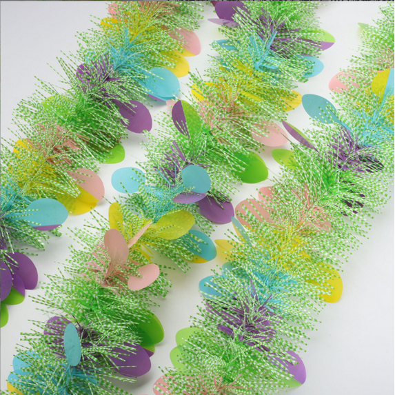 66.6ft St. Patrick's Day Tinse Christmas Tinsel Garland Pink Thick ...