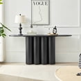 66.93'' Modern Console Table for Entryway with Unique cylinders Legs ...
