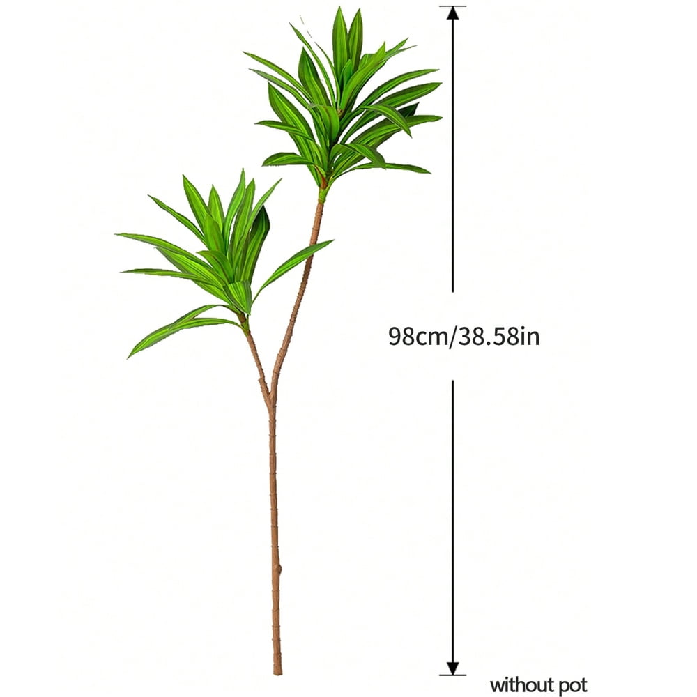 66-98cm Large Artificial Tropical Plants Fake Green Leaves Faux ...