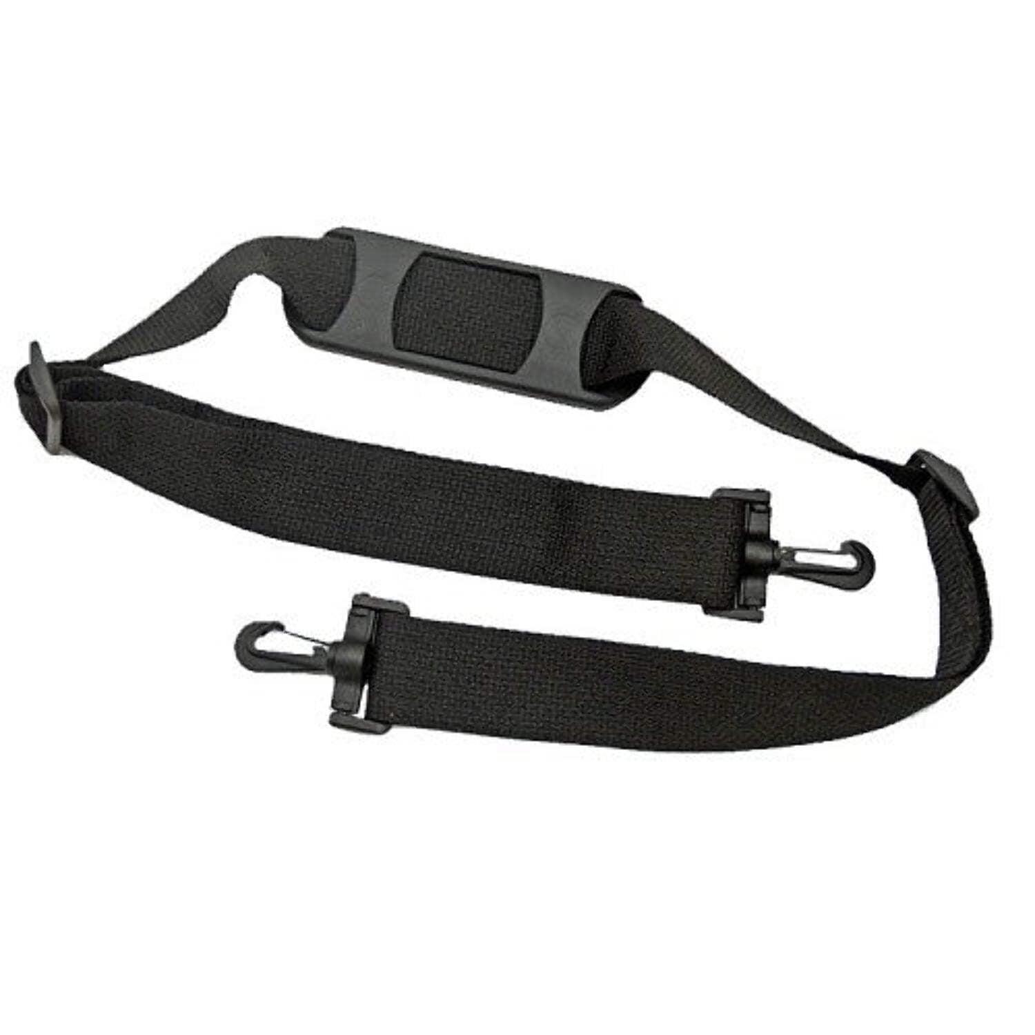 66" Adjustable Shoulder Strap with Molded Pad and Plastic Swivel Snap ...