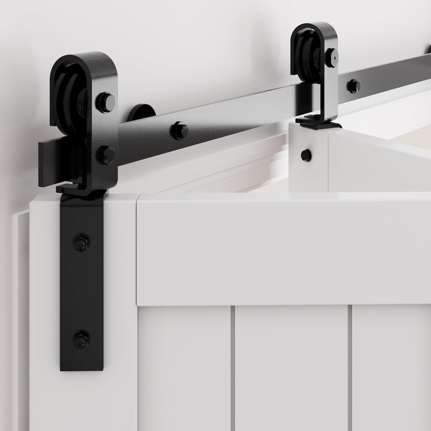 66" Bifold Barn Door Hardware: Smooth Quiet Bi-fold Sliding Door ...