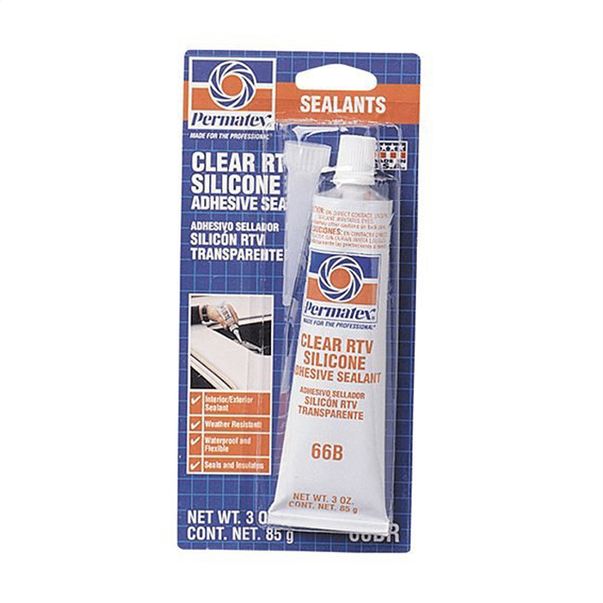 #66 Clear Silicone Adhesv EACH - Walmart.com