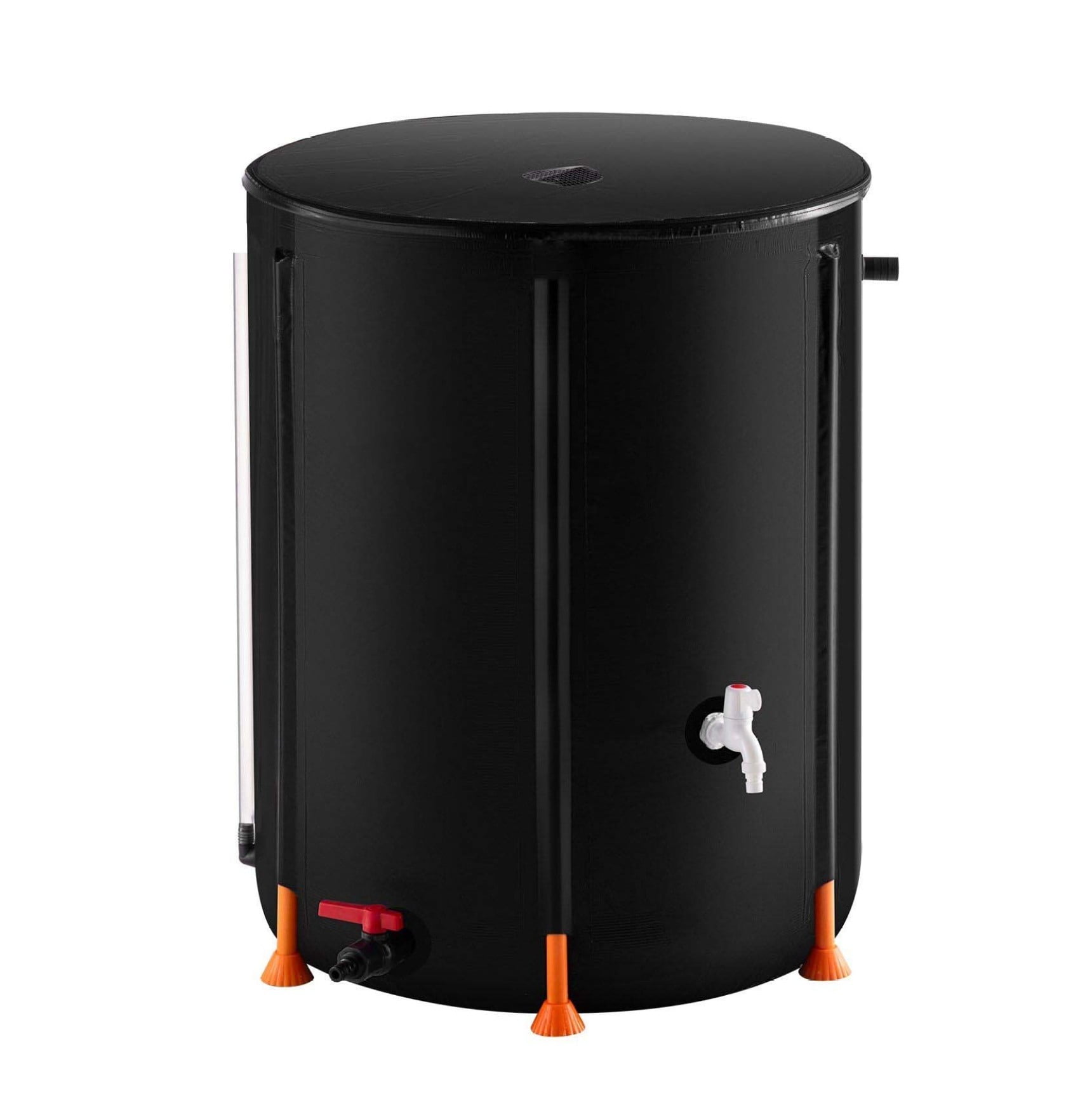 66 Gallon Rain Barrel Collapsible, Rain Catcher with Spigot & Overflow ...