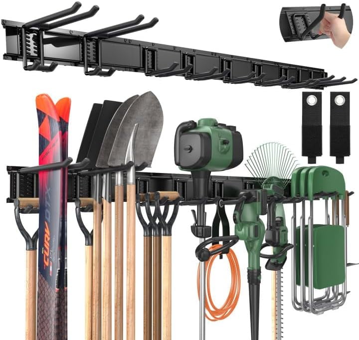 66" Garage Tool Organizer Wall Mount - 720lbs Garden Tool Organizer ...