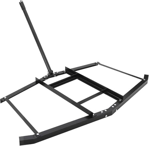 66" Heavy Duty Steel Towed Lawn Rake with Adjustable Linkage, Holds Up ...