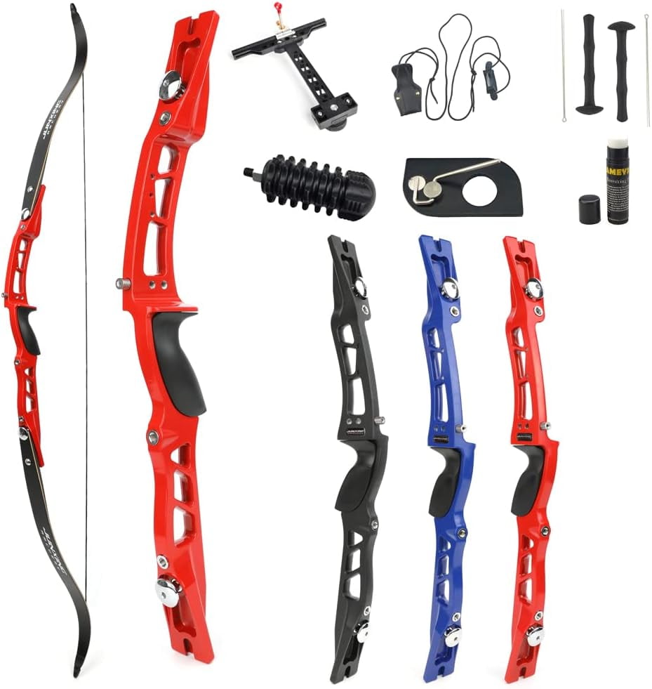 66" ILF Limbs Recurve Bow Aluminum Takedown Riser Draw Weight 20 24 28 ...