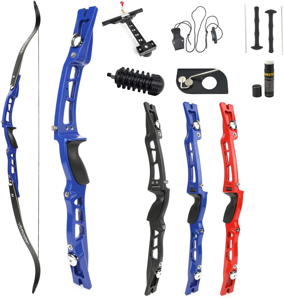 66" ILF Limbs Recurve Bow Aluminum Takedown Riser Draw Weight 20 24 28 ...