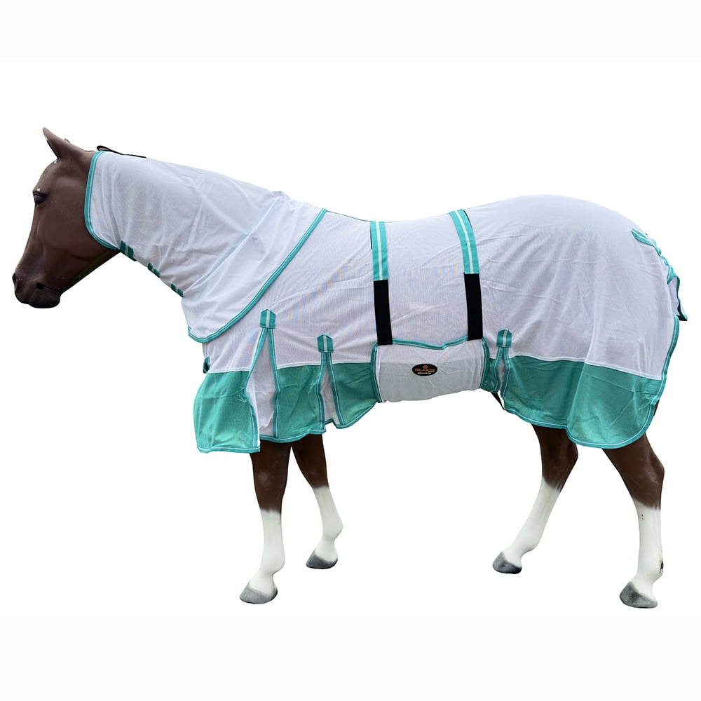 66 In Hilason Horse Fly Sheet With Neck Uv Protect Mesh Bug Mosquito ...