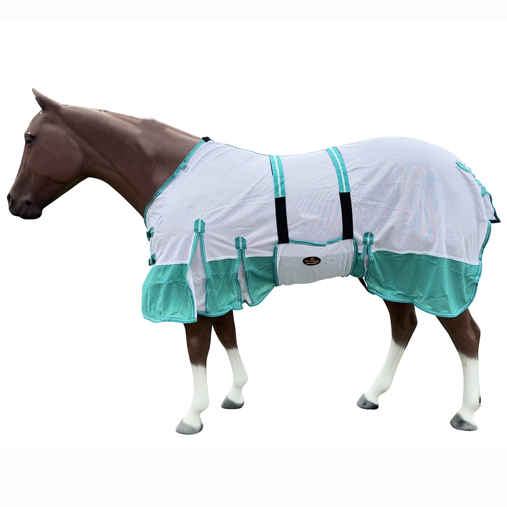 66 In Hilason Horse Fly Sheet With Neck Uv Protect Mesh Bug Mosquito ...