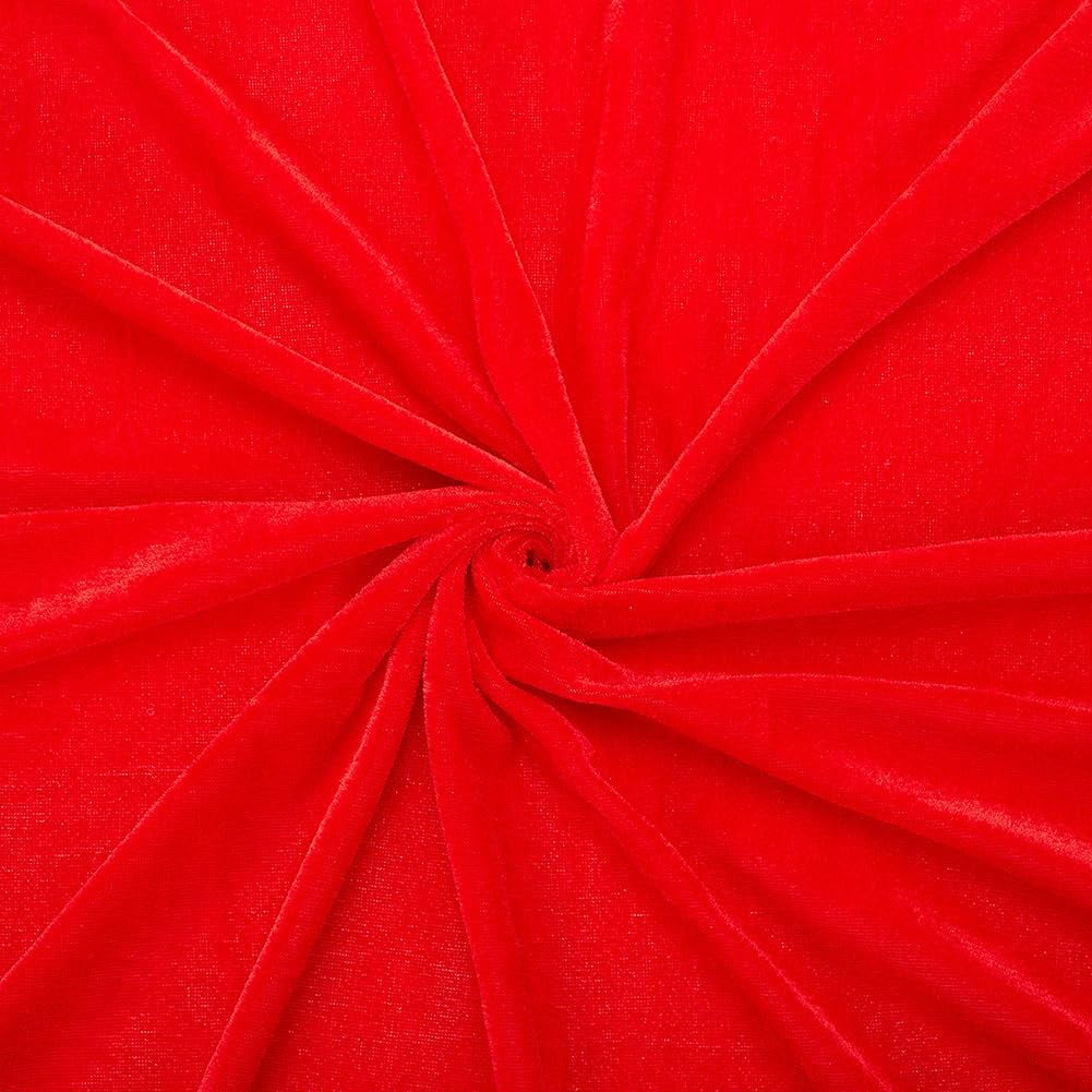 66 Inch 1.09 Yards Red Velvet Premium Fabric by The Yard Vintage ...