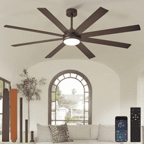 72-Inch Indoor/Outdoor Ceiling Fan without Light - Large Ceiling Fan ...