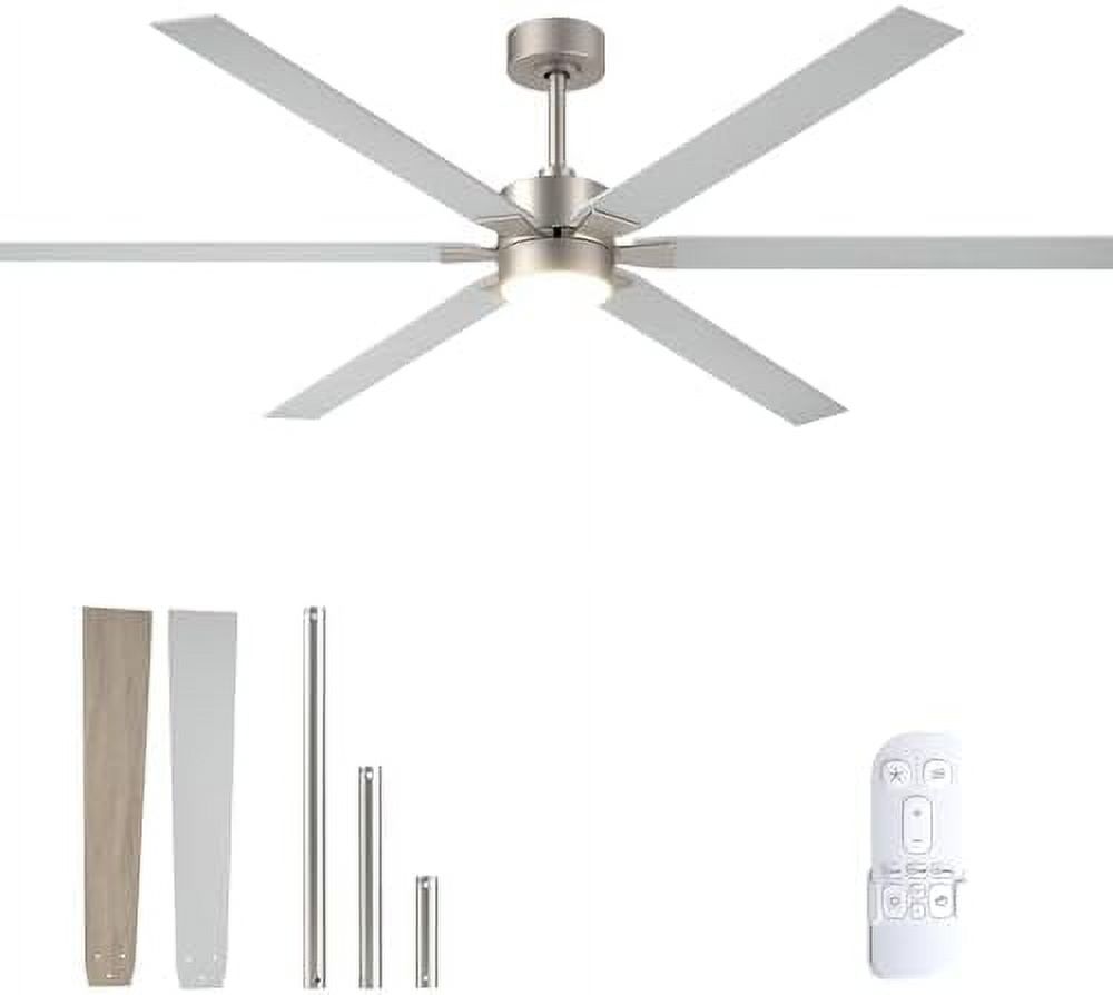 66 Inch Modern Outdoor Ceiling Fans for Patios, Industrial Ceiling Fans ...