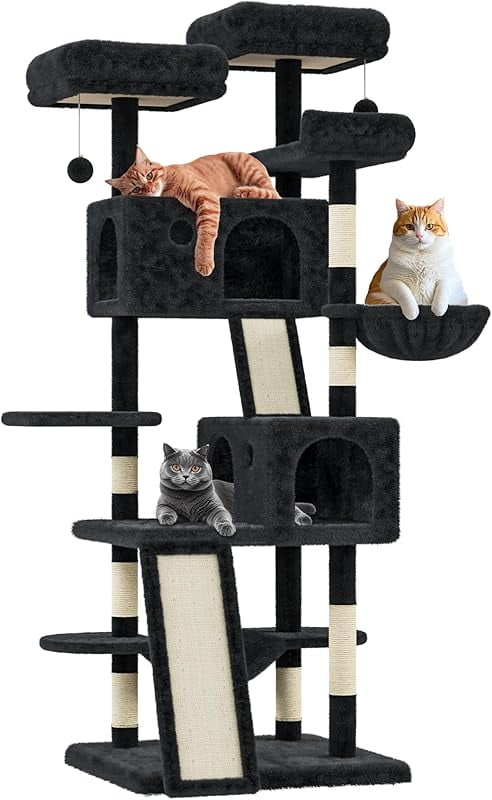 66 Inches Large Multi-Level Cat Tree Heavy Duty Cat Tower for Indoor ...