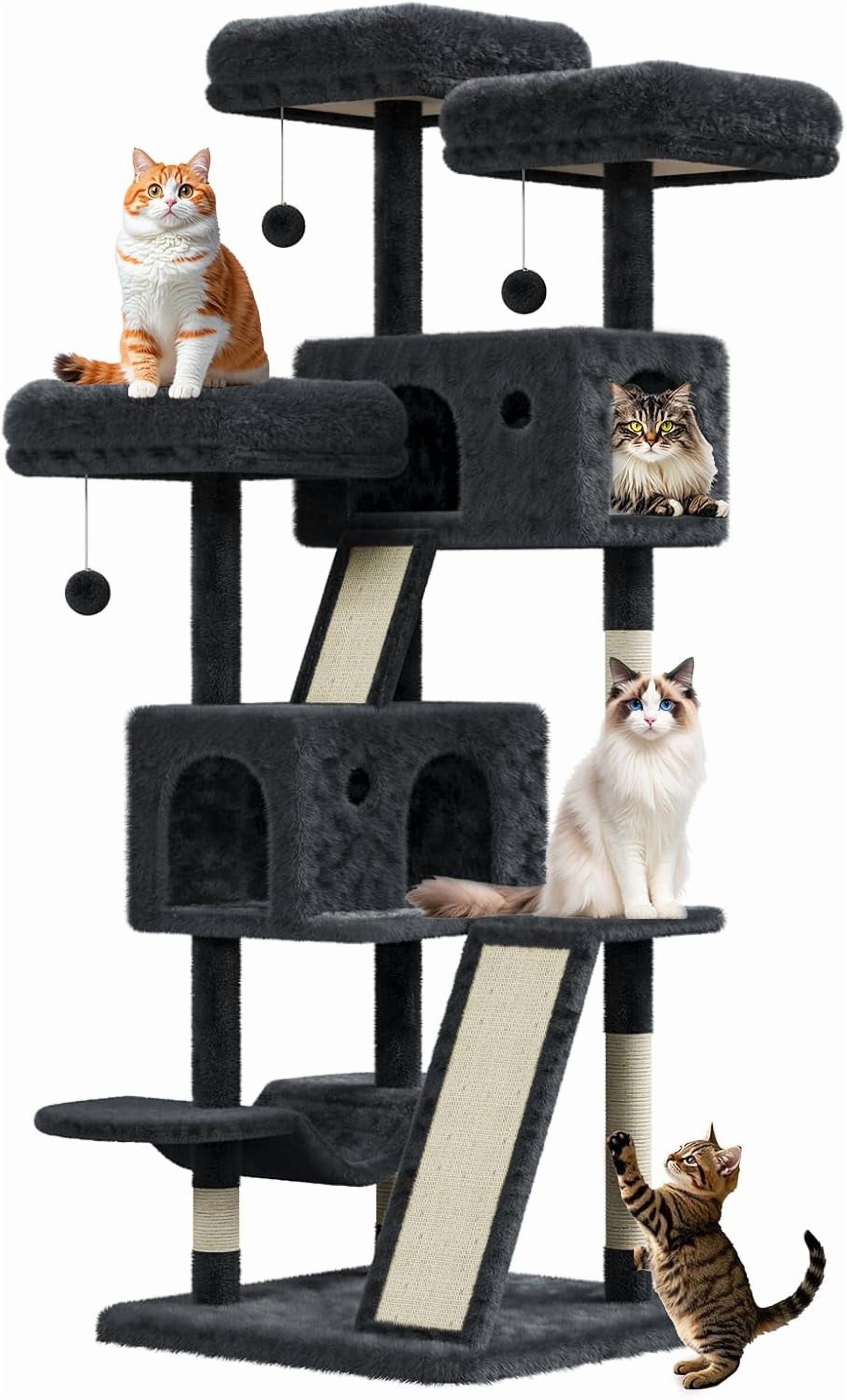 66 Inches Multi-Level Large Cat Tree for Large Kitties/Big Cat Tower ...