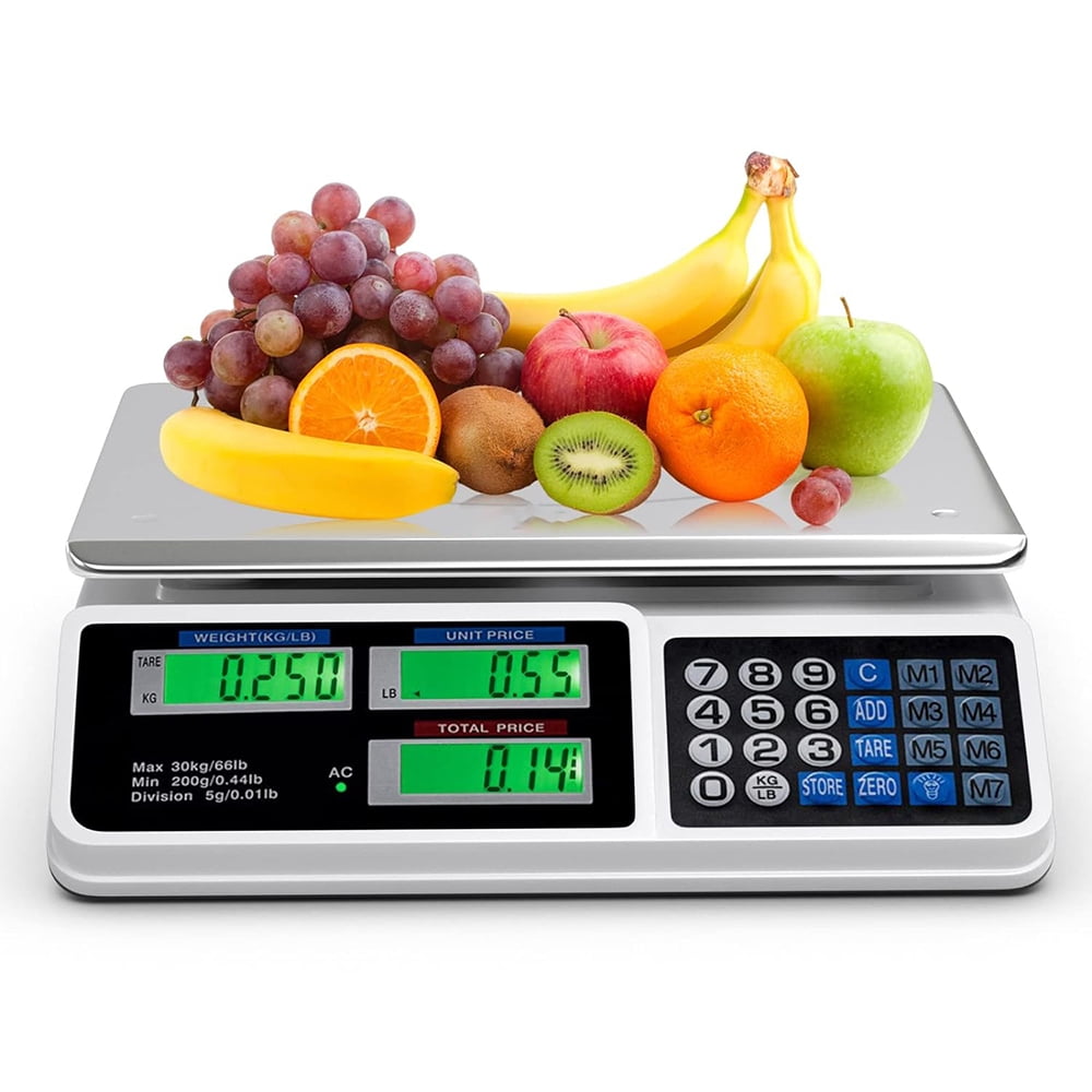 66 LB Deli Scale Price Computing Commercial Food Produce Electronic ...