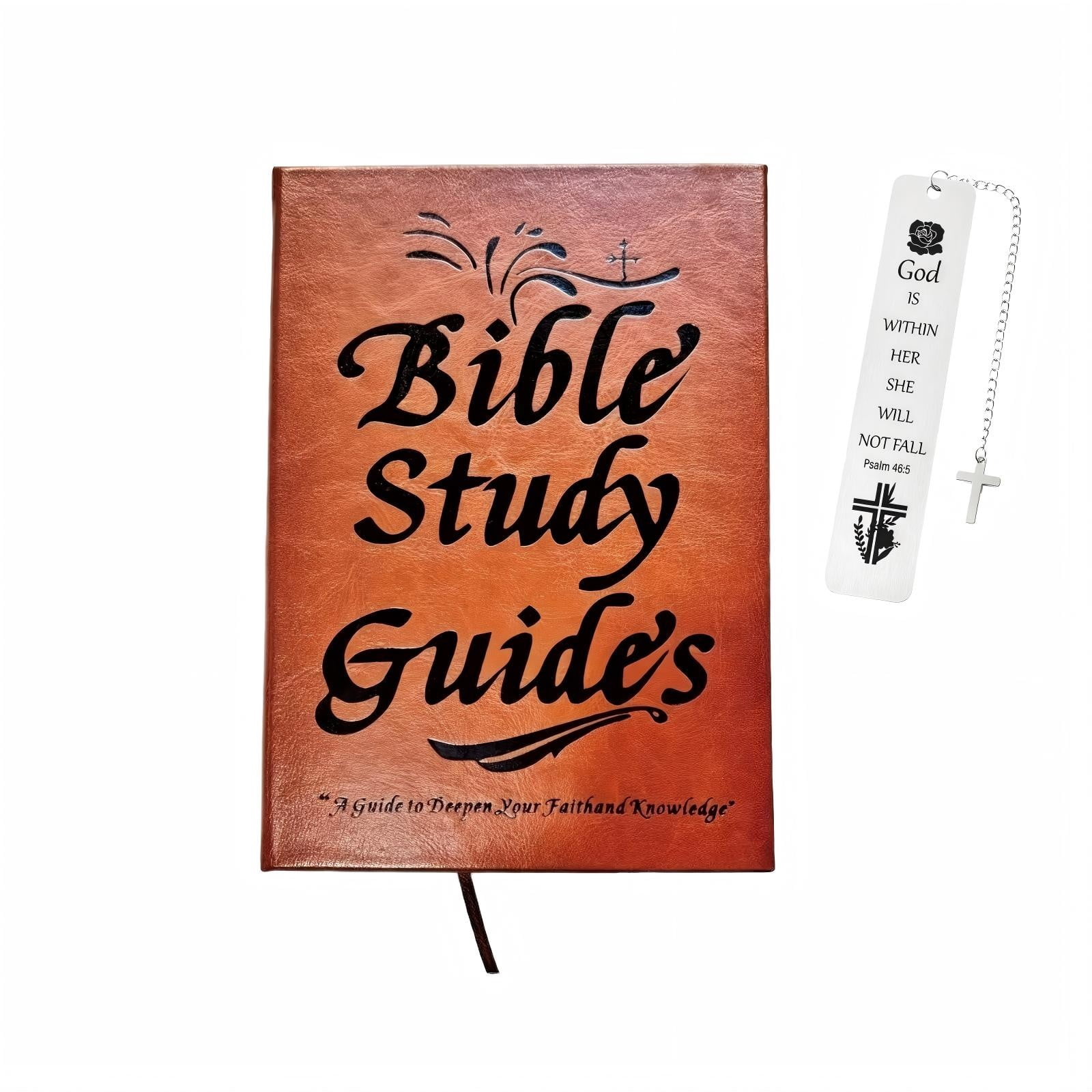 66 Page Bible Study Guide Journal with Metal Bookmark – Christian Faith ...