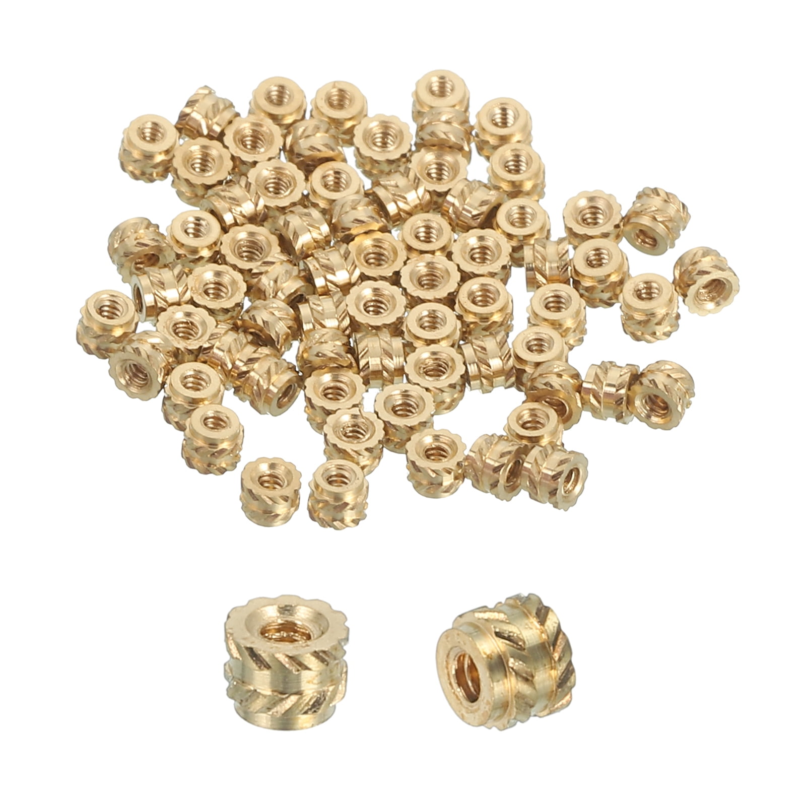 66 Pcs Threaded Inserts, M1 Brass Heat Set Insert for 3D Printing ...