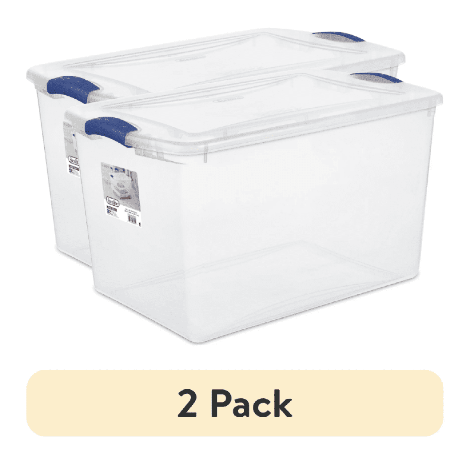 66 Qt. Box Plastic, Stadium Blue (2 pack) D-5304844627-w - Walmart.com