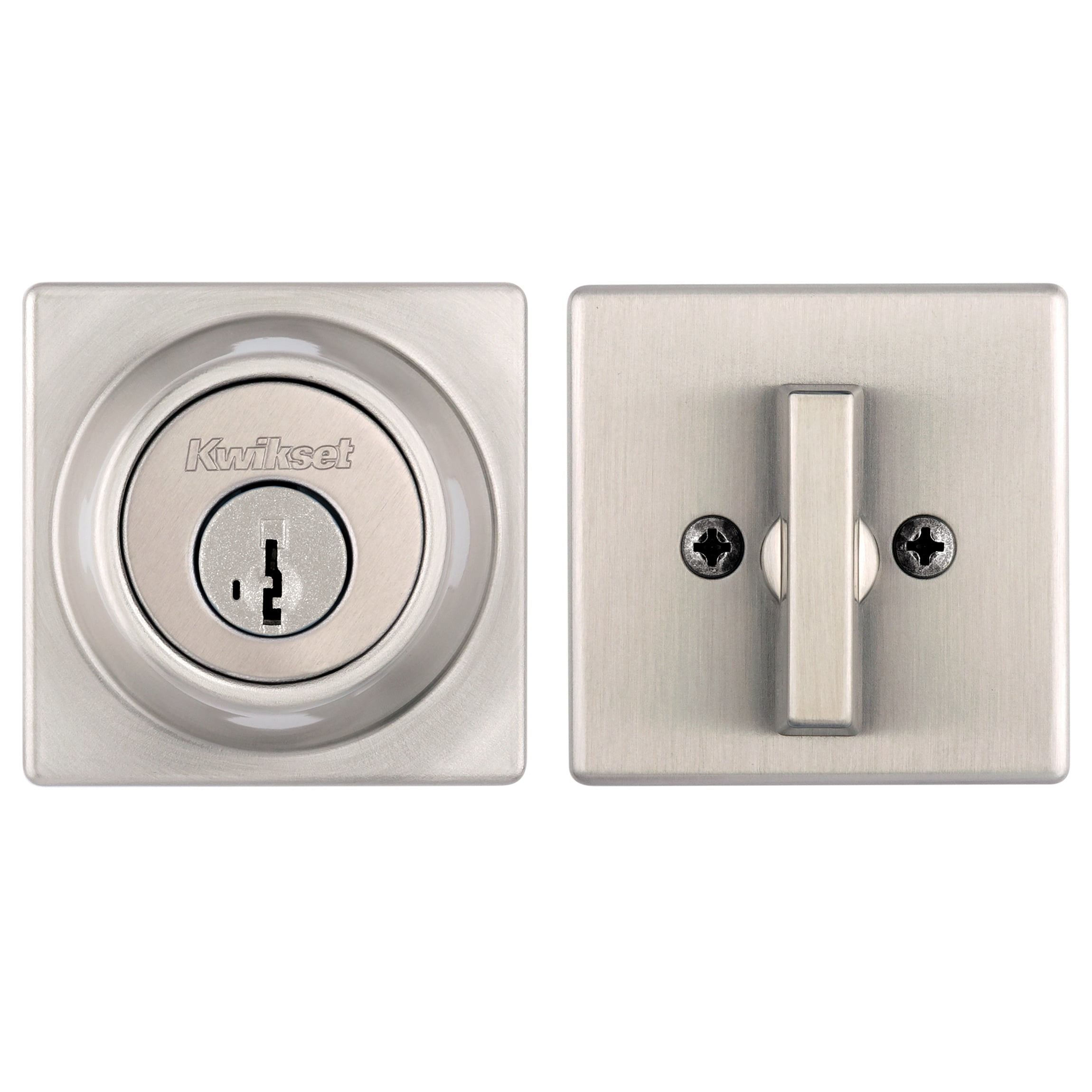 660 Keyed 1 Side Deadbolt w/Square Rose - Walmart.com