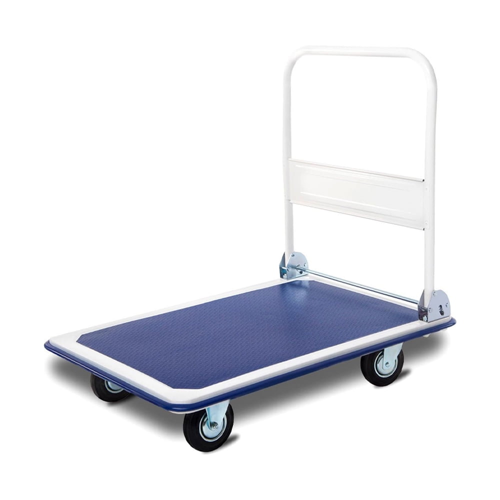 Folding Platform Cart 660 LBS Rolling Flatbed Cart Hand Platform Truck ...